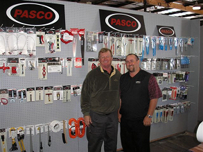 Sam Villyard (L) along with Mike Furlong, take a break to admire their ...